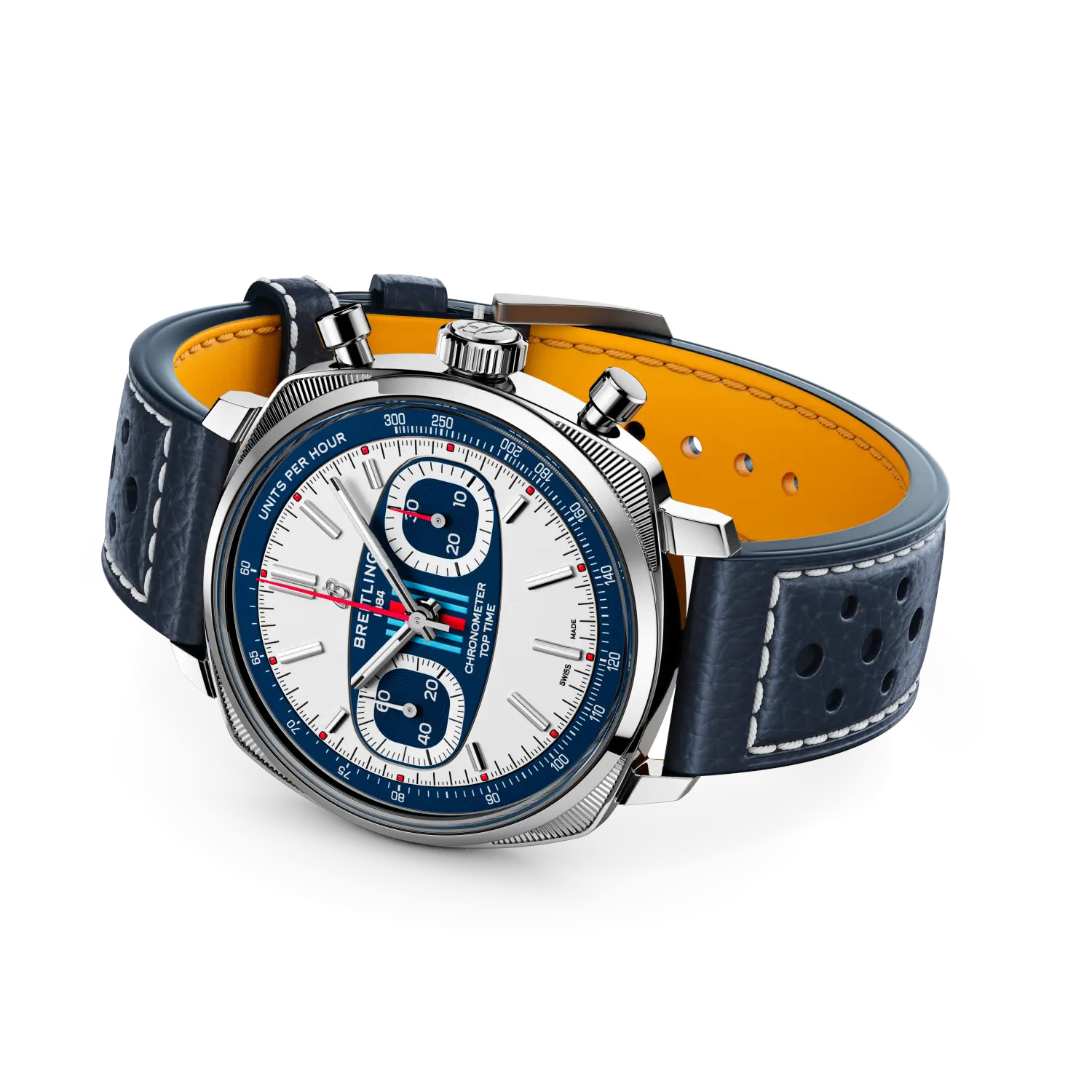 Breitling Top Time B01 Martini Racing AB01772A1G1X1 Weißes Zifferblatt