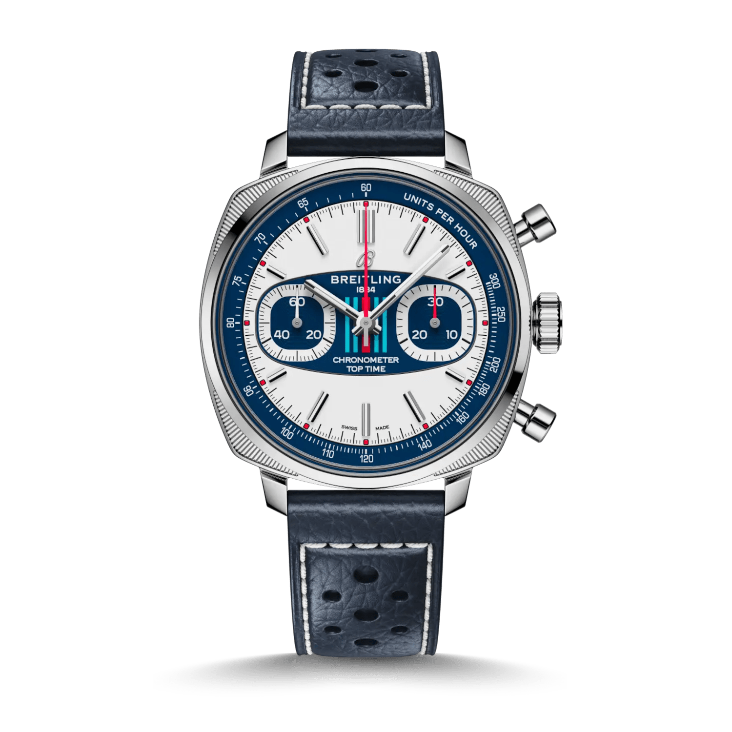 Breitling Top Time B01 Martini Racing AB01772A1G1X1 Weißes Zifferblatt